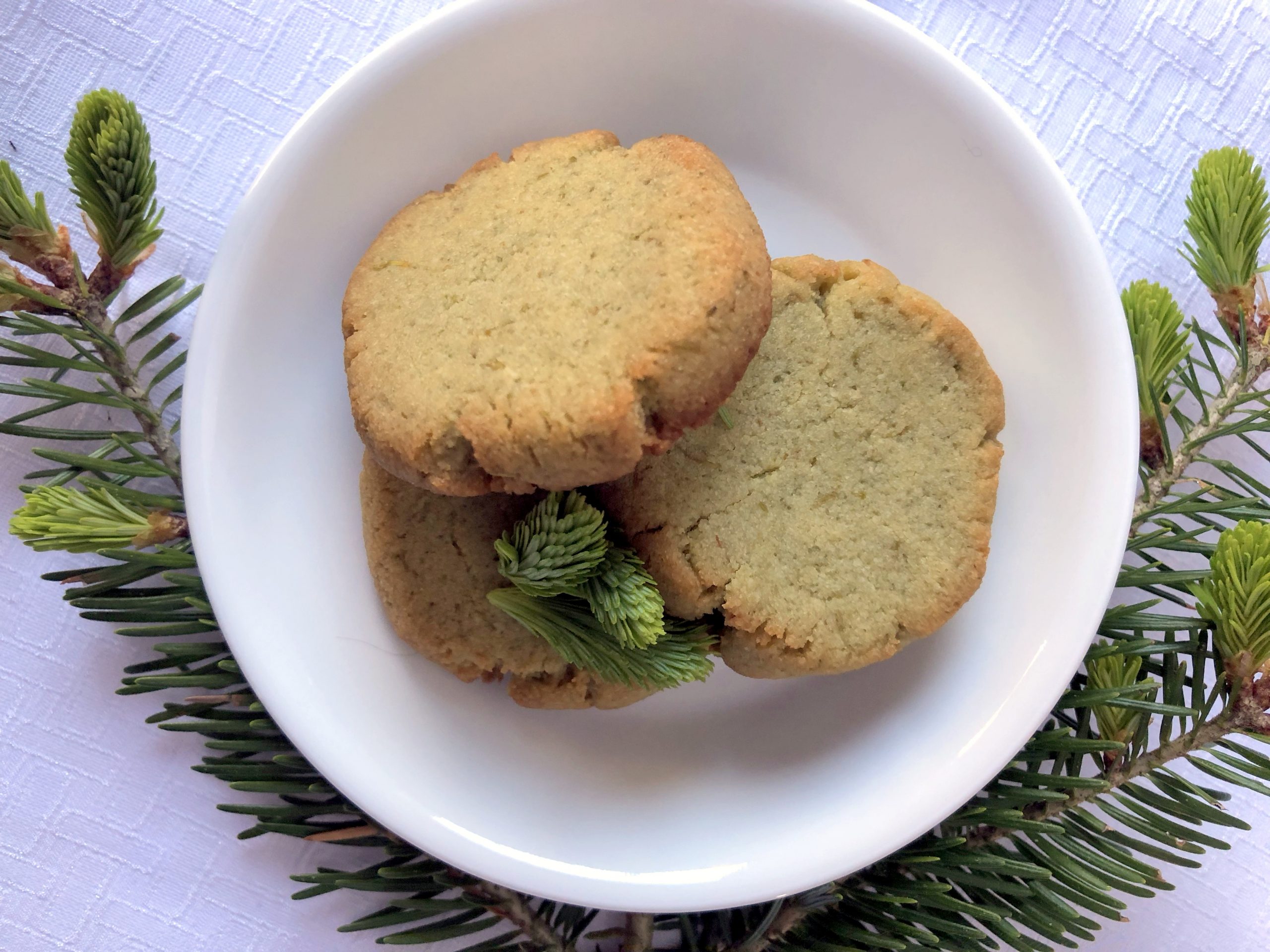 Short Bread cookies- with a spruce tip twist – East Coast Keto